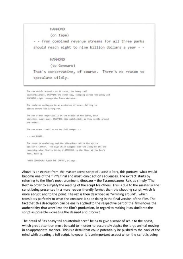 Formats and conventions of scripts for media products | DOCX