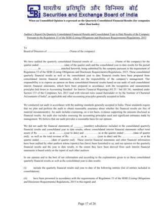 Formats for publishing financial results | PDF