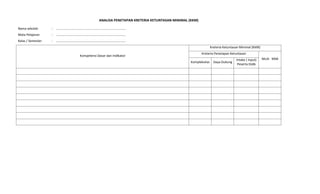 Format sk kd, silbus, kkm | DOCX