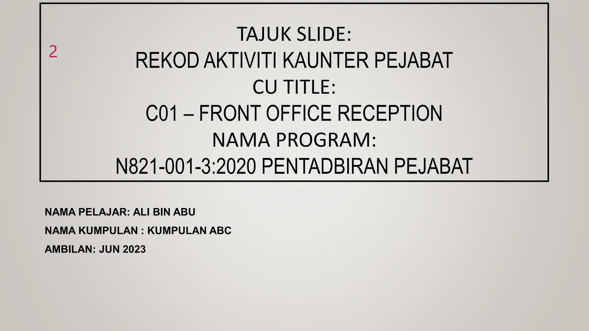 FORMAT SLIDE POWER POINT TEORI PENTADBIR | PPTX