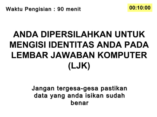 Format soal uas | PPT