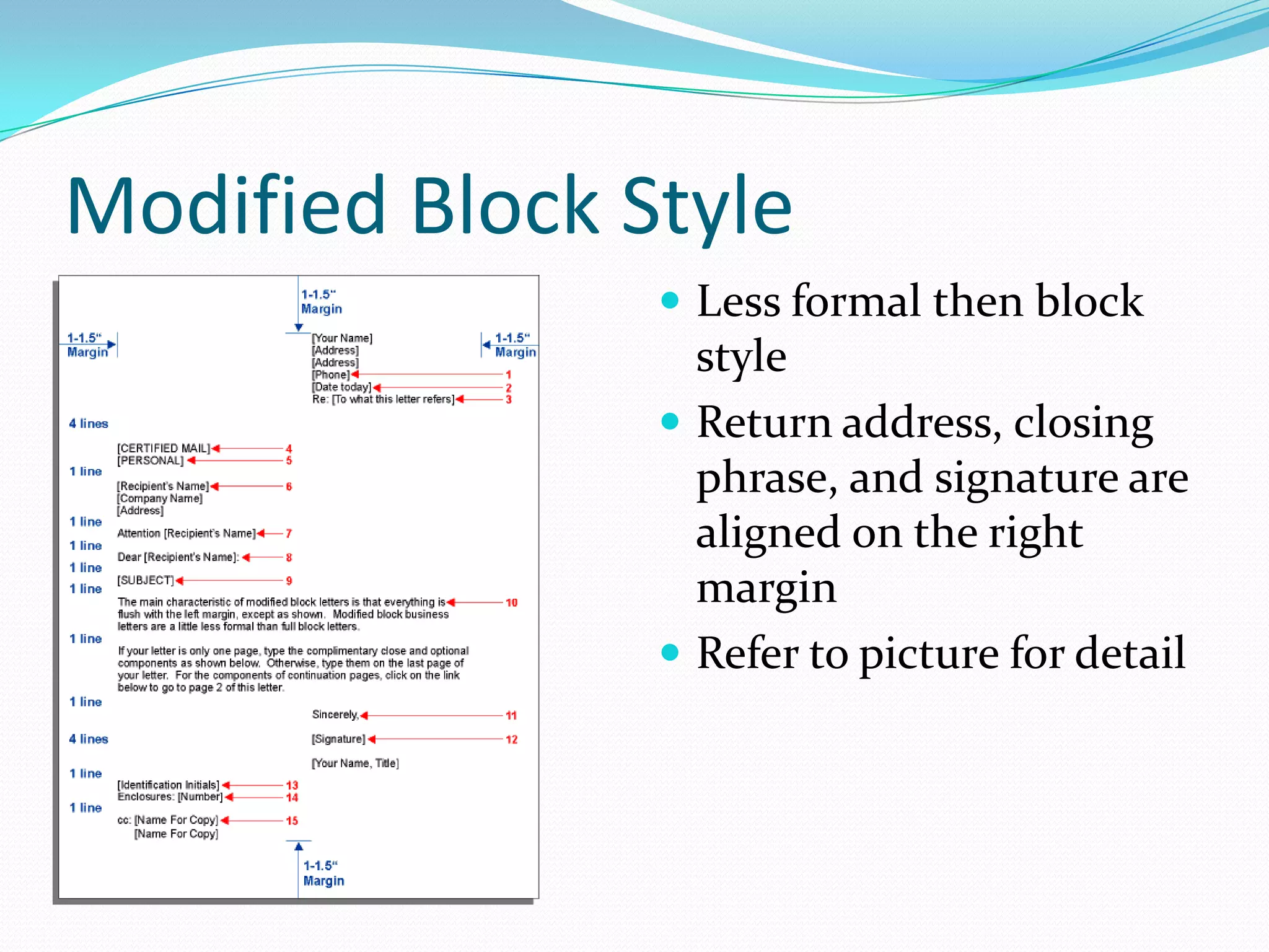 Formats of letters | PPTX