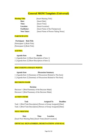 Formal Templates in Non-verbal communication | PDF
