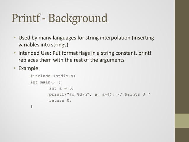 Format String Exploitation Ppt