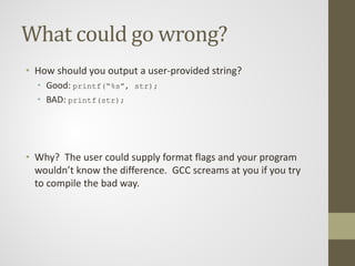 Format String Exploitation | PPT
