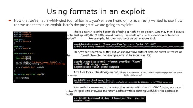 Format String Attack Ppt 4844