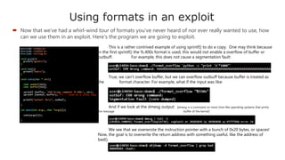 Format String Attack
