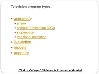 Understanding TV Formats & Types Part- D | PPT