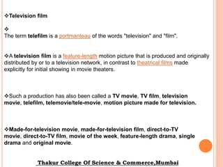 Understanding TV Formats & types of format Part B | PPTX