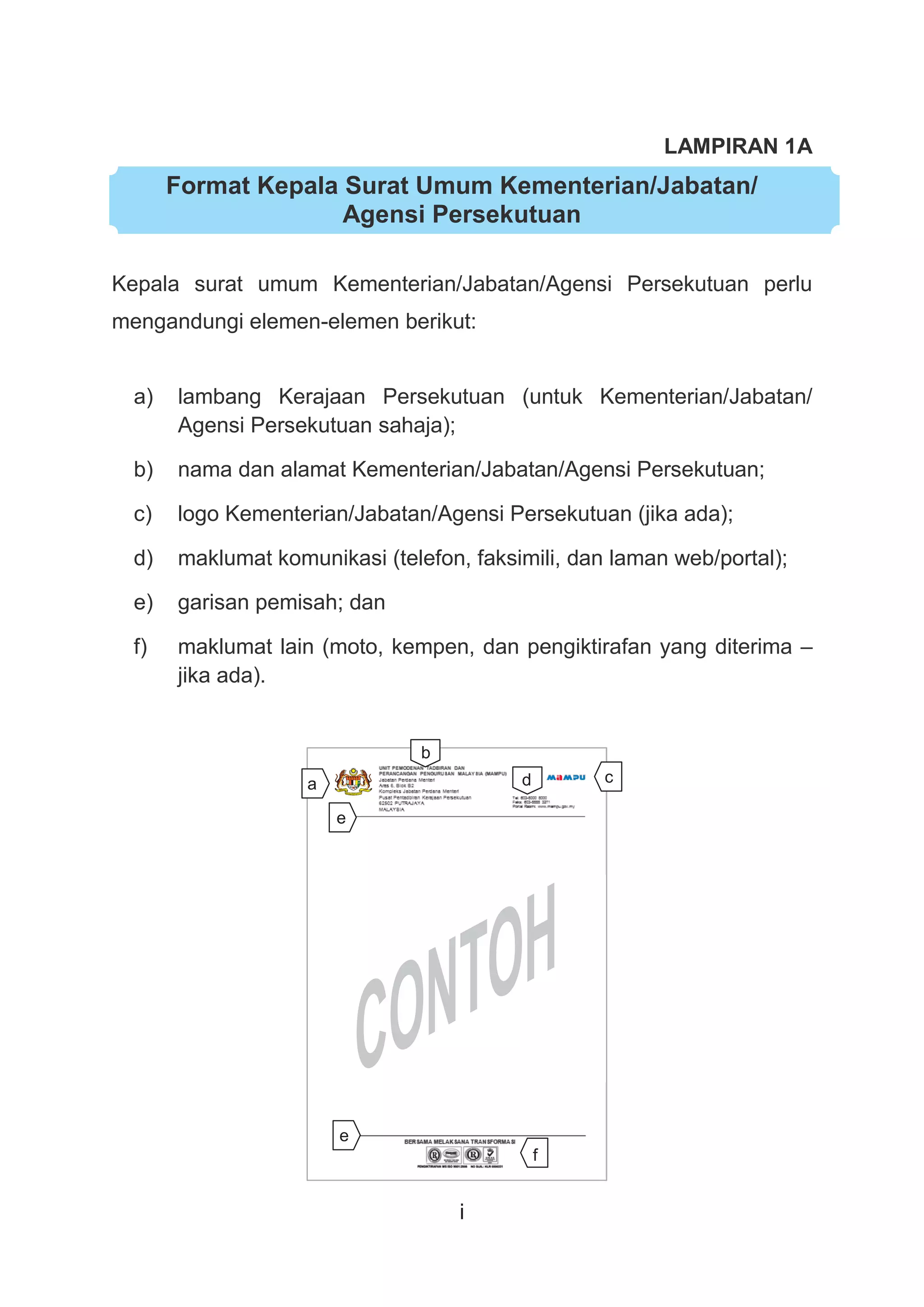 Format surat rasmi | PDF