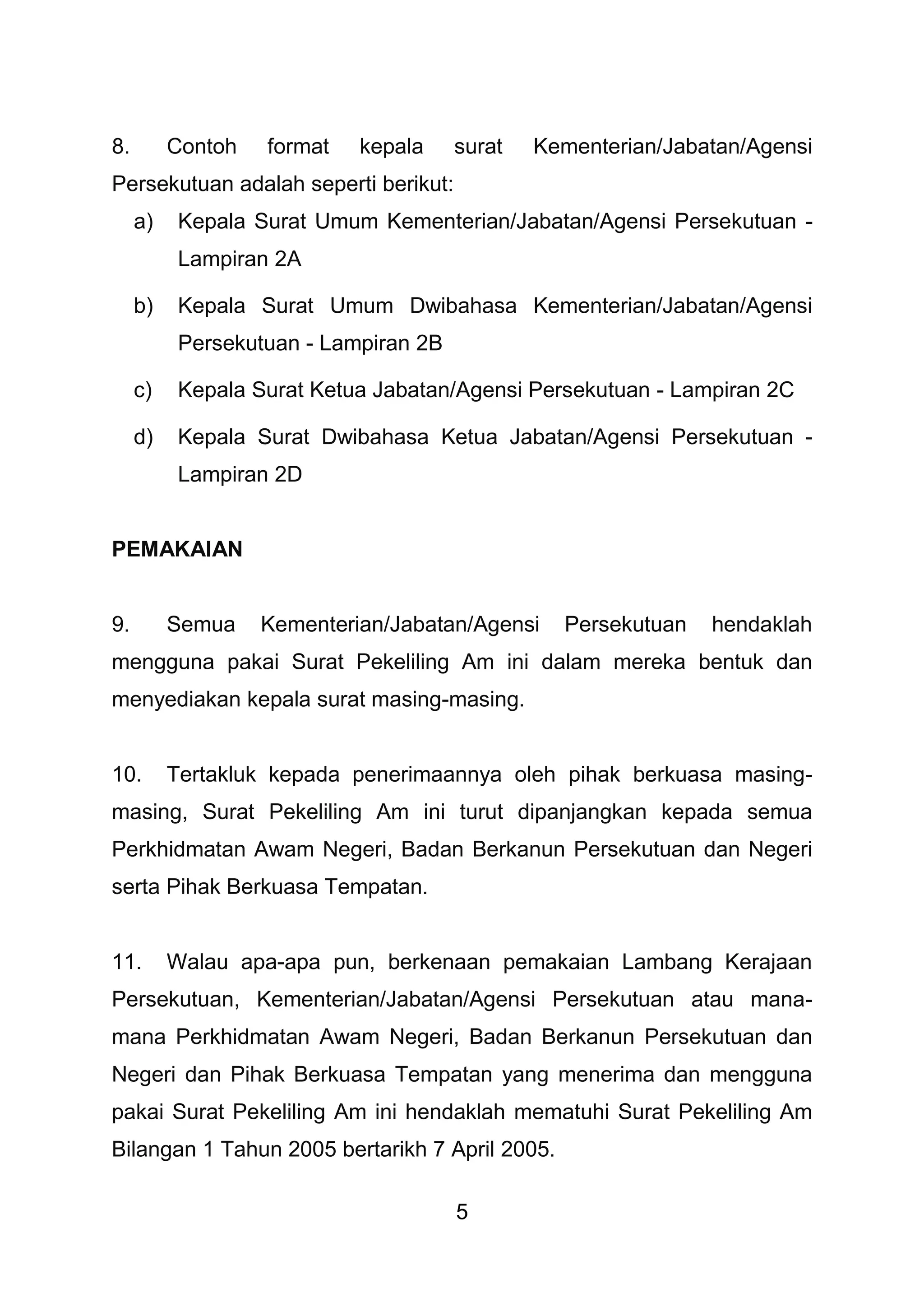Format surat rasmi | PDF