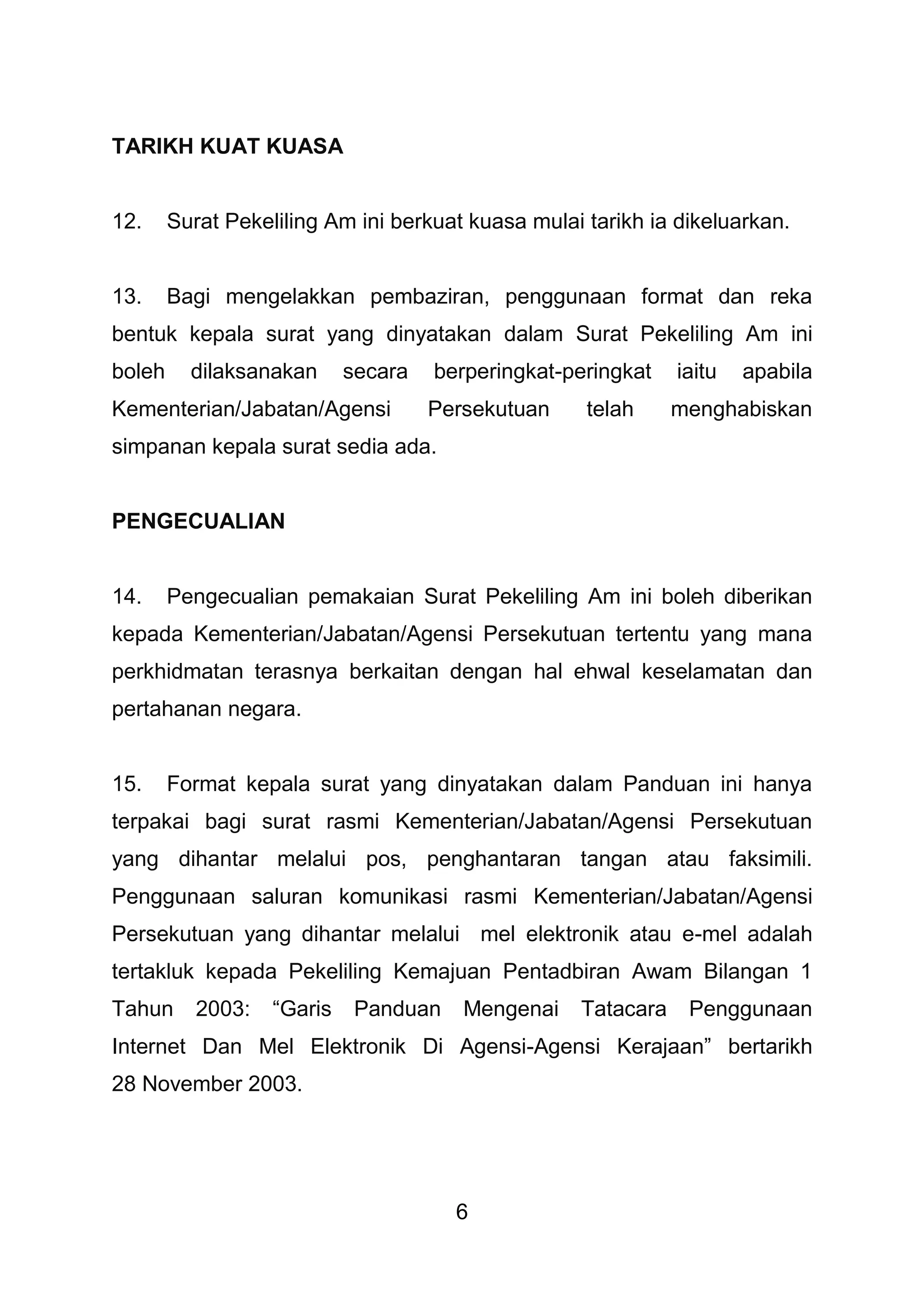 Format surat rasmi | PDF