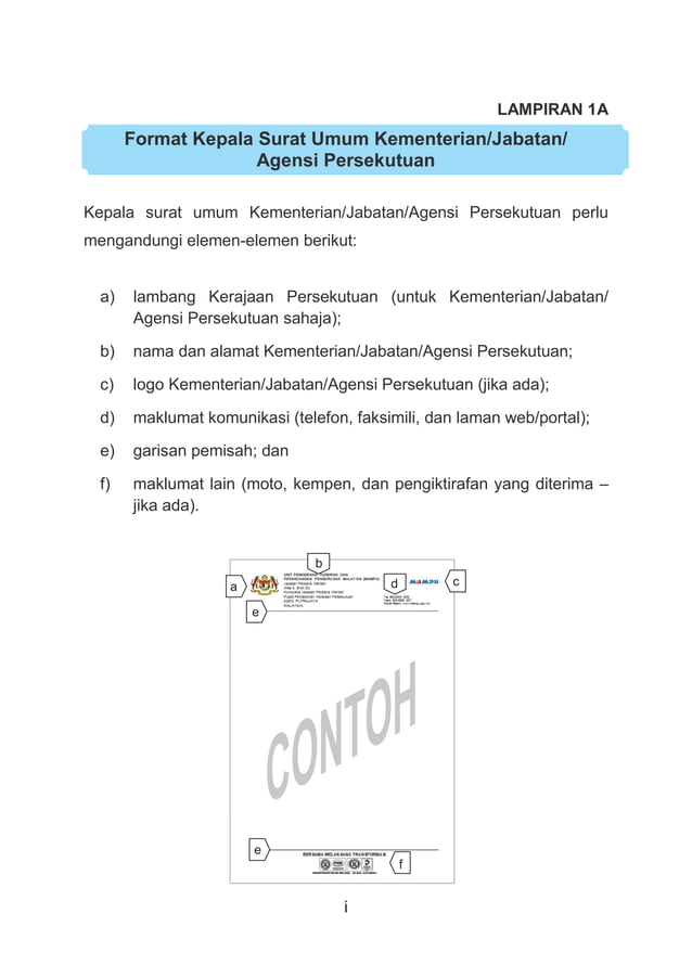 Format surat rasmi | PDF