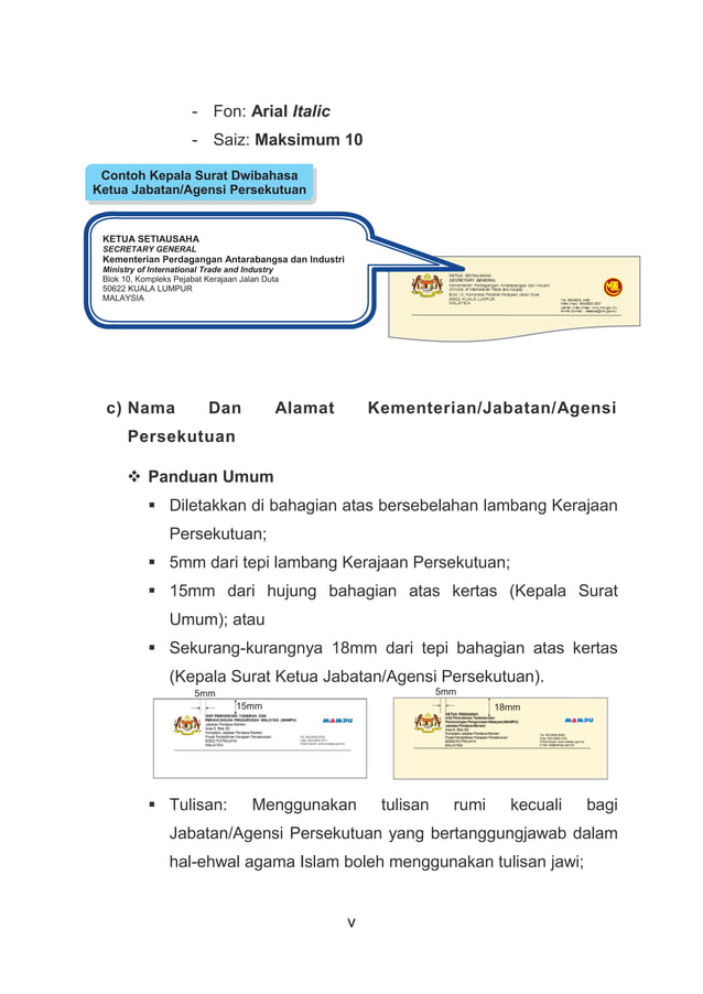 Format surat rasmi | PDF