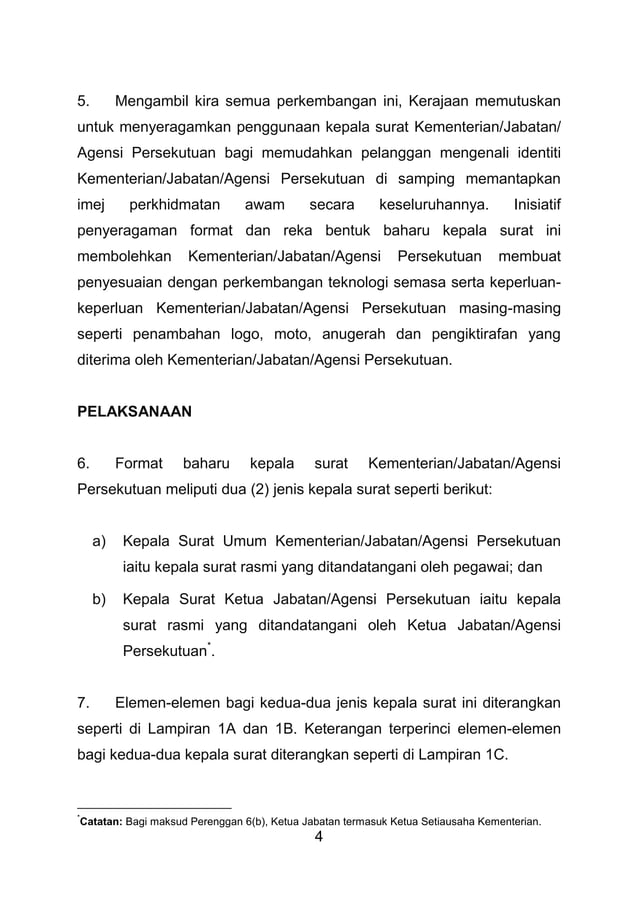 Format surat rasmi | PDF