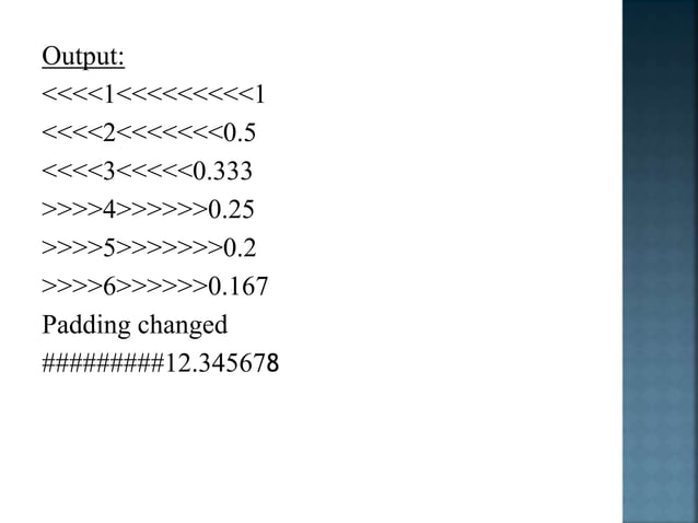 Formatted Console Io Operations In C Pptx Programming Languages