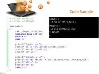 SPL 5 | scanf in C | PPT