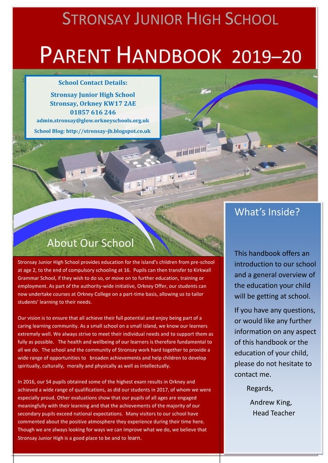 New parent handbook 2019-2020 | PDF | Secondary Education | Education