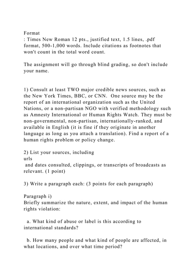 Format Times New Roman 12 pts., justified text, 1.5 lines, .pdf f.docx