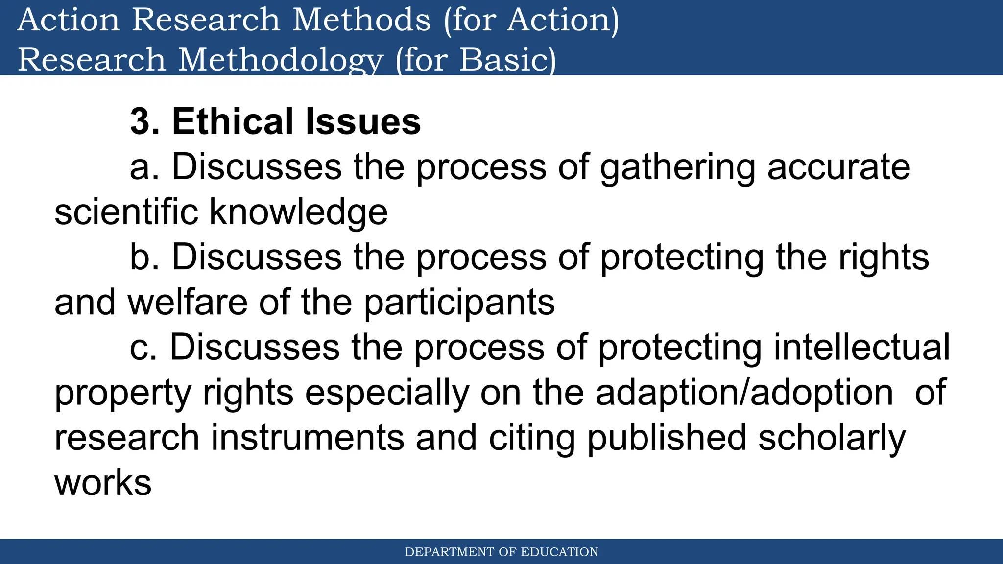 BERF research format of Department of Ed | PPTX