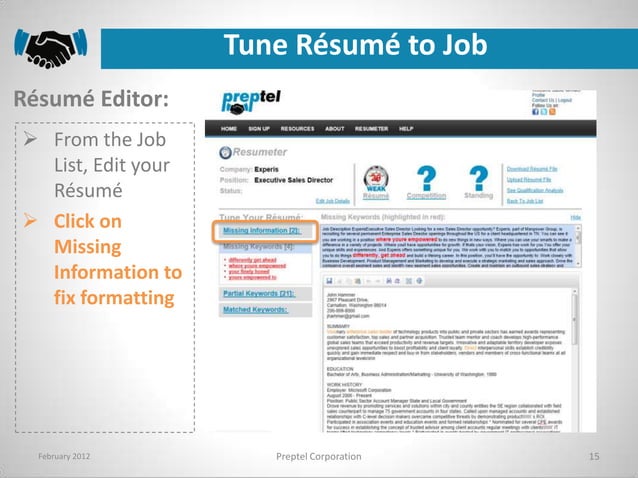 Résumé Formatting Wizard | PPTX