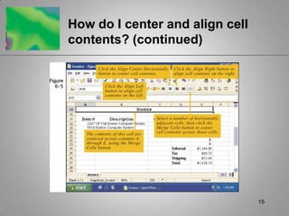 Formatting a Worksheet in Calc | PPTX