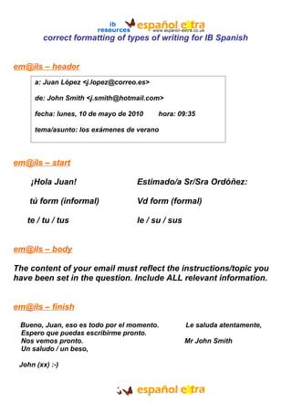 Formatting different types_of_writing | DOC