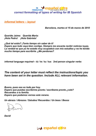 Formatting different types_of_writing | DOC