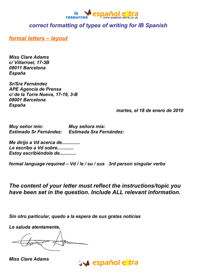 Formatting different types_of_writing | DOC | Resume Writing and Advice ...