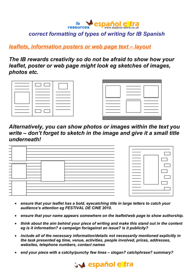 Formatting different types_of_writing | DOC | Resume Writing and Advice ...
