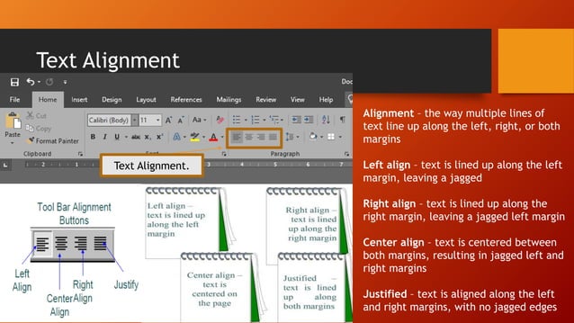 Formatting features in microsoft word | PPTX | Desktop Publishing ...