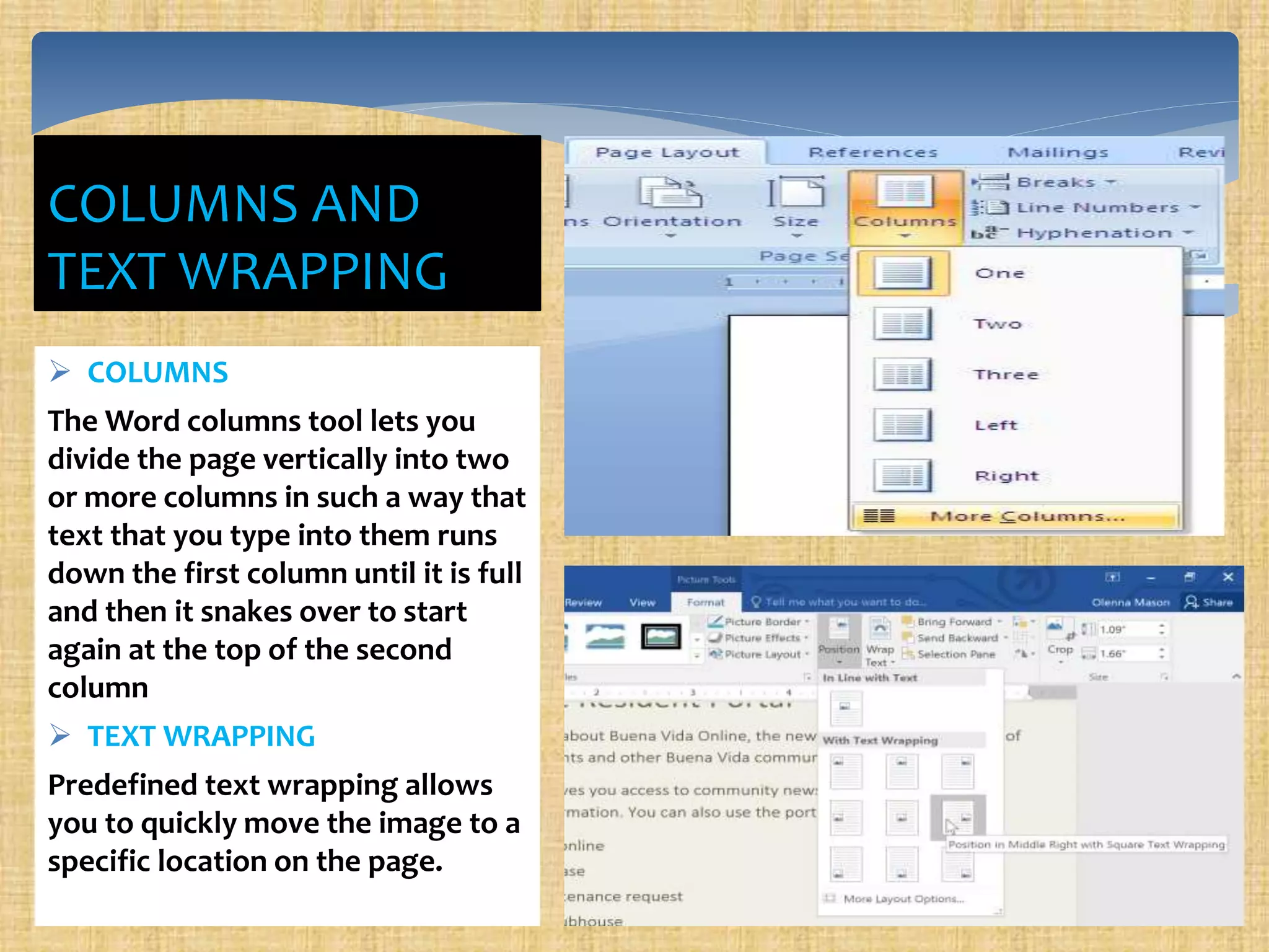 FORMATTING FEATURES OF MS WORD AND OTHER FEATURES OF MS WORD.pptx by ...