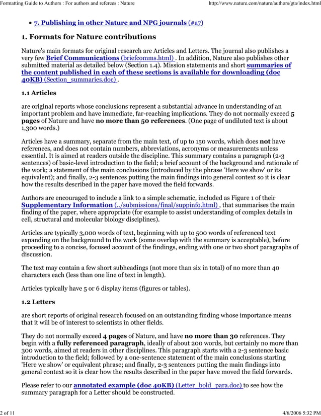 Formatting guide ppt for the publication | PDF