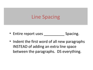 Formatting mla reports | PPT