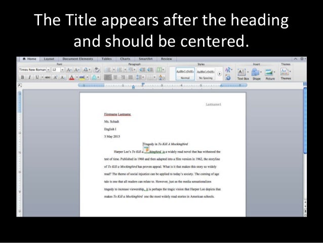 Formatting powerpoint