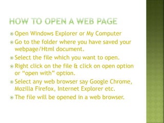 Formatting Tags & Creating Html Page | PPTX