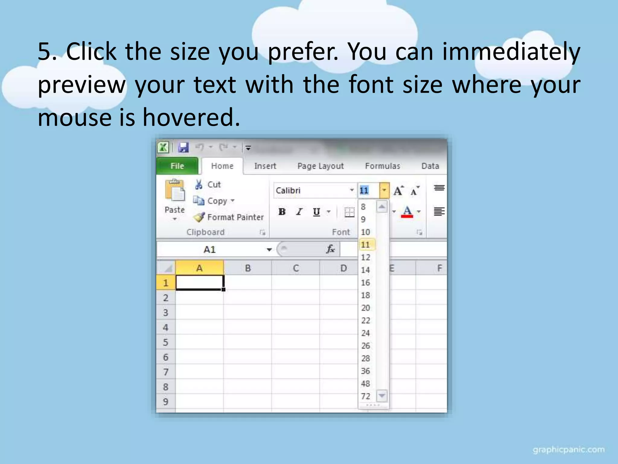 Formatting text (Microsoft Excel) | PPTX