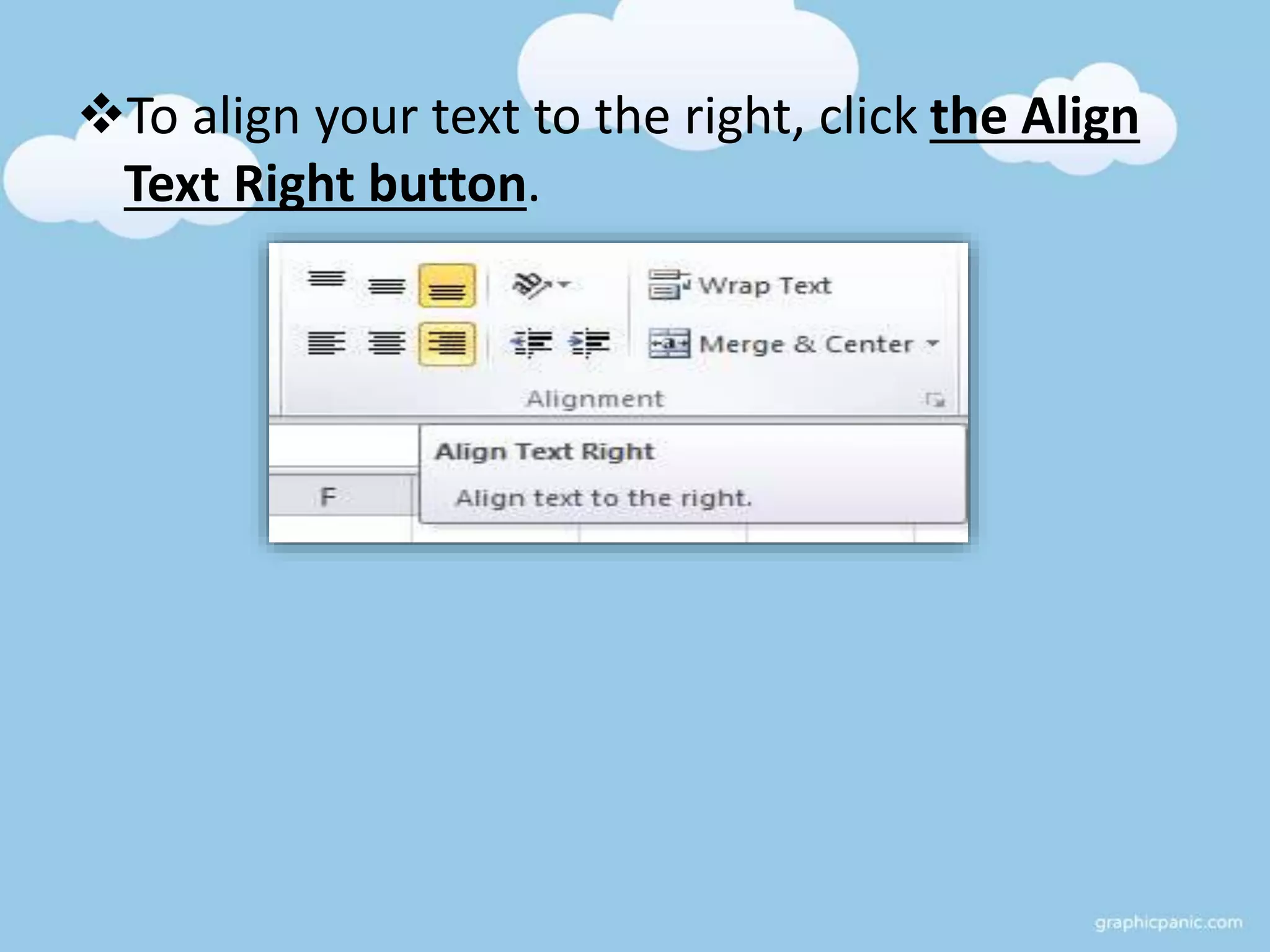 Formatting text (Microsoft Excel) | PPTX