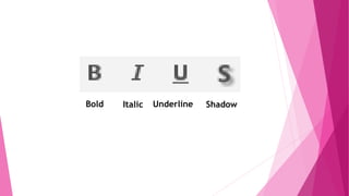 FORMATTING TEXT.pptx