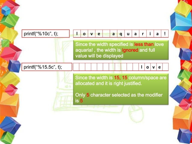 Formatting the output | PPT