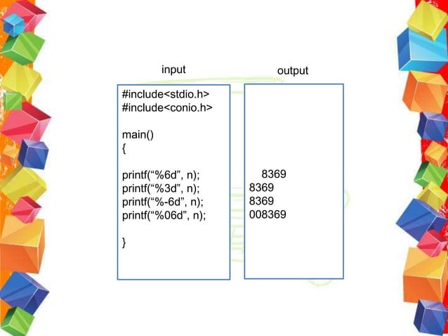Formatting the output | PPT
