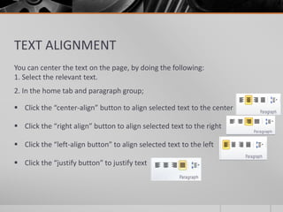 Formattingwordprocessingdocument | PPT