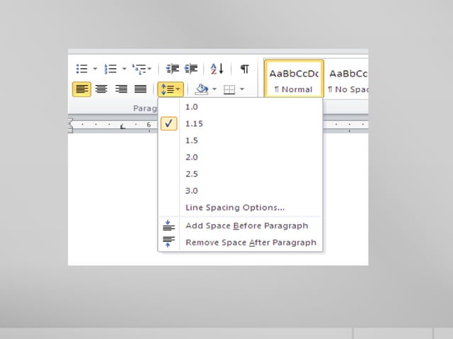 Formattingwordprocessingdocument Ppt
