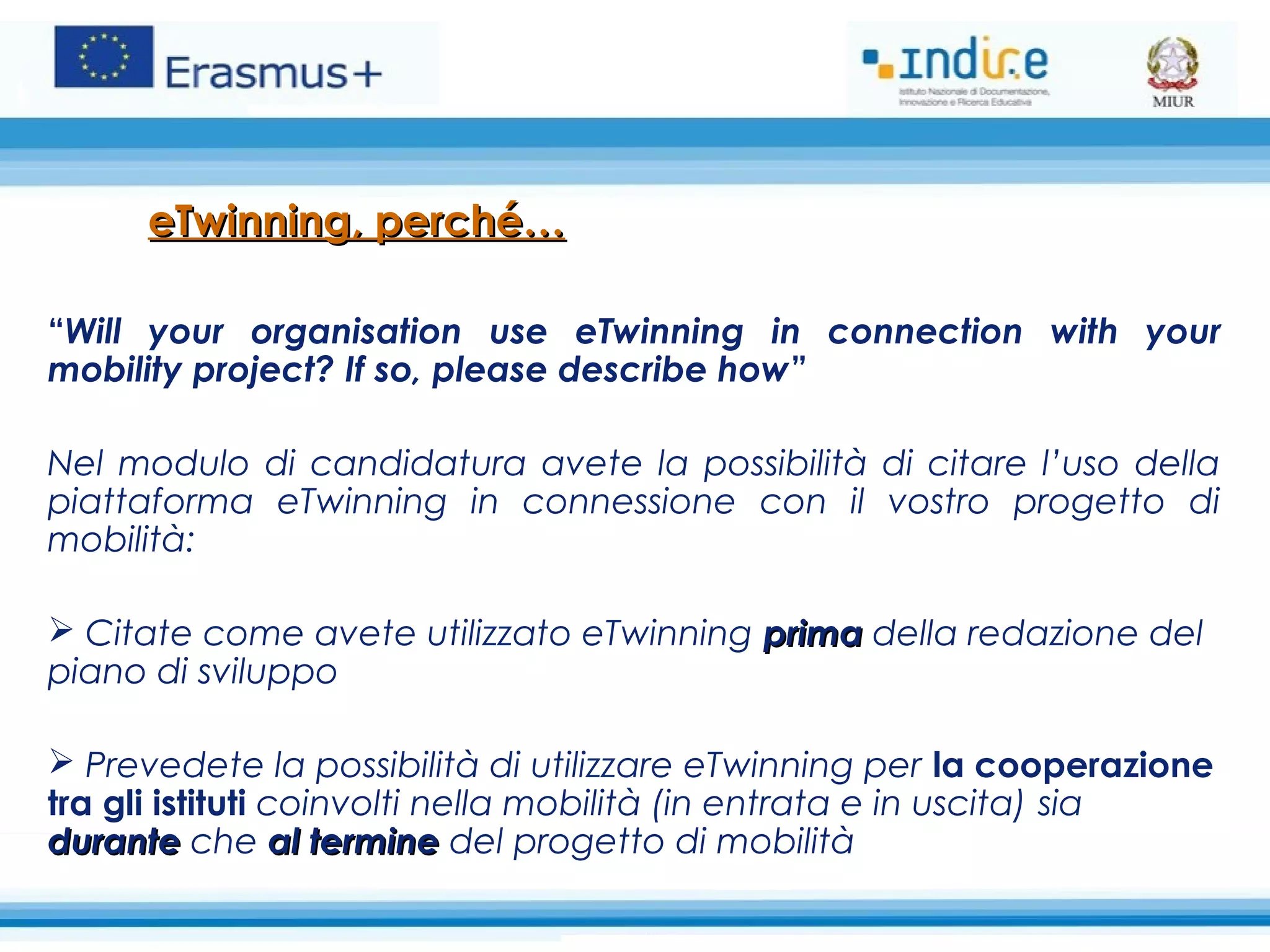 eTwinning per Erasmus Plus KA1 | PPT