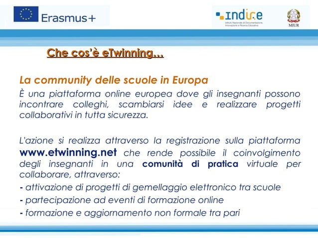 eTwinning per Erasmus Plus KA1 | PPT