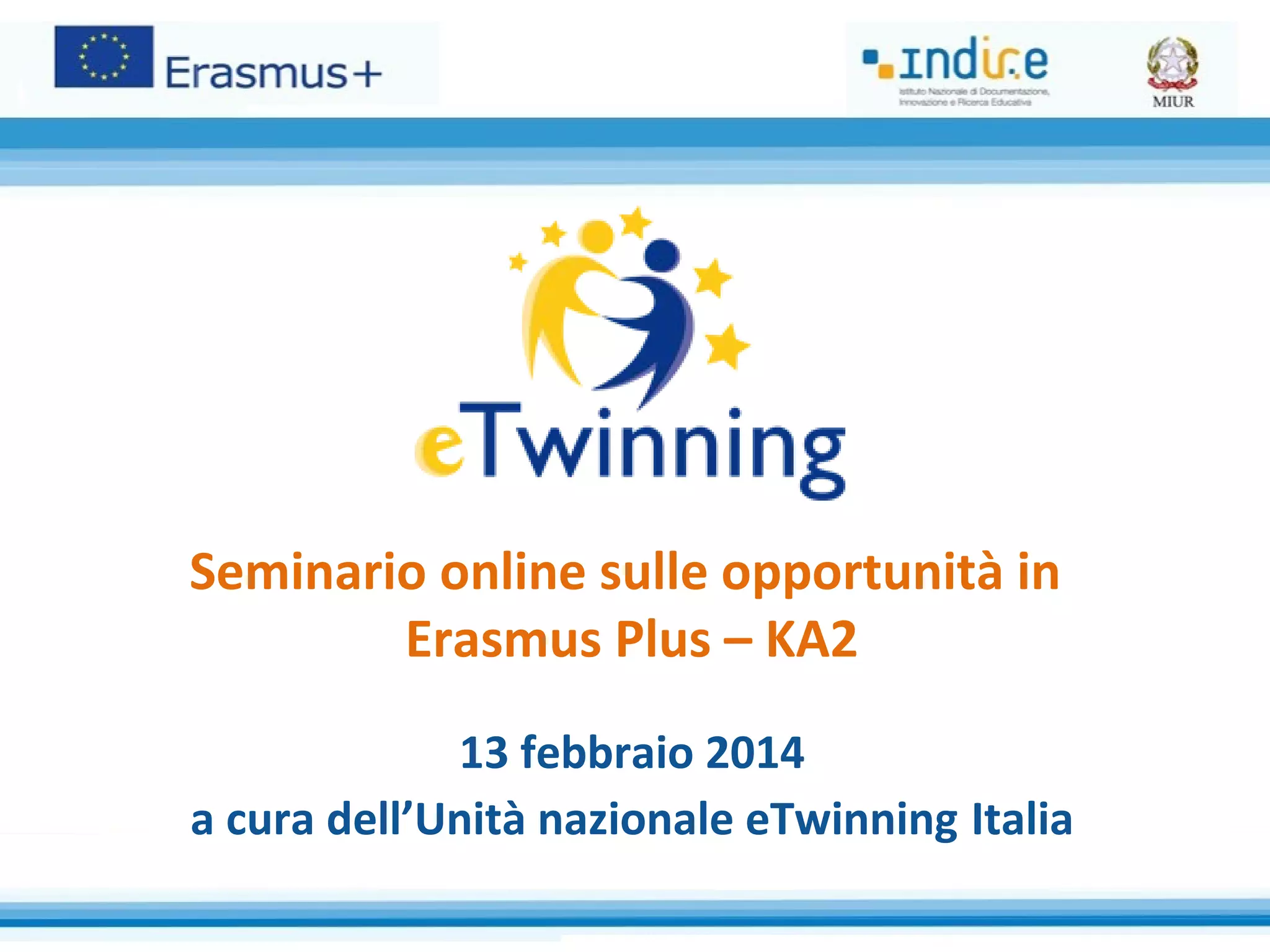 eTwinning per Erasmus Plus KA2 | PPT