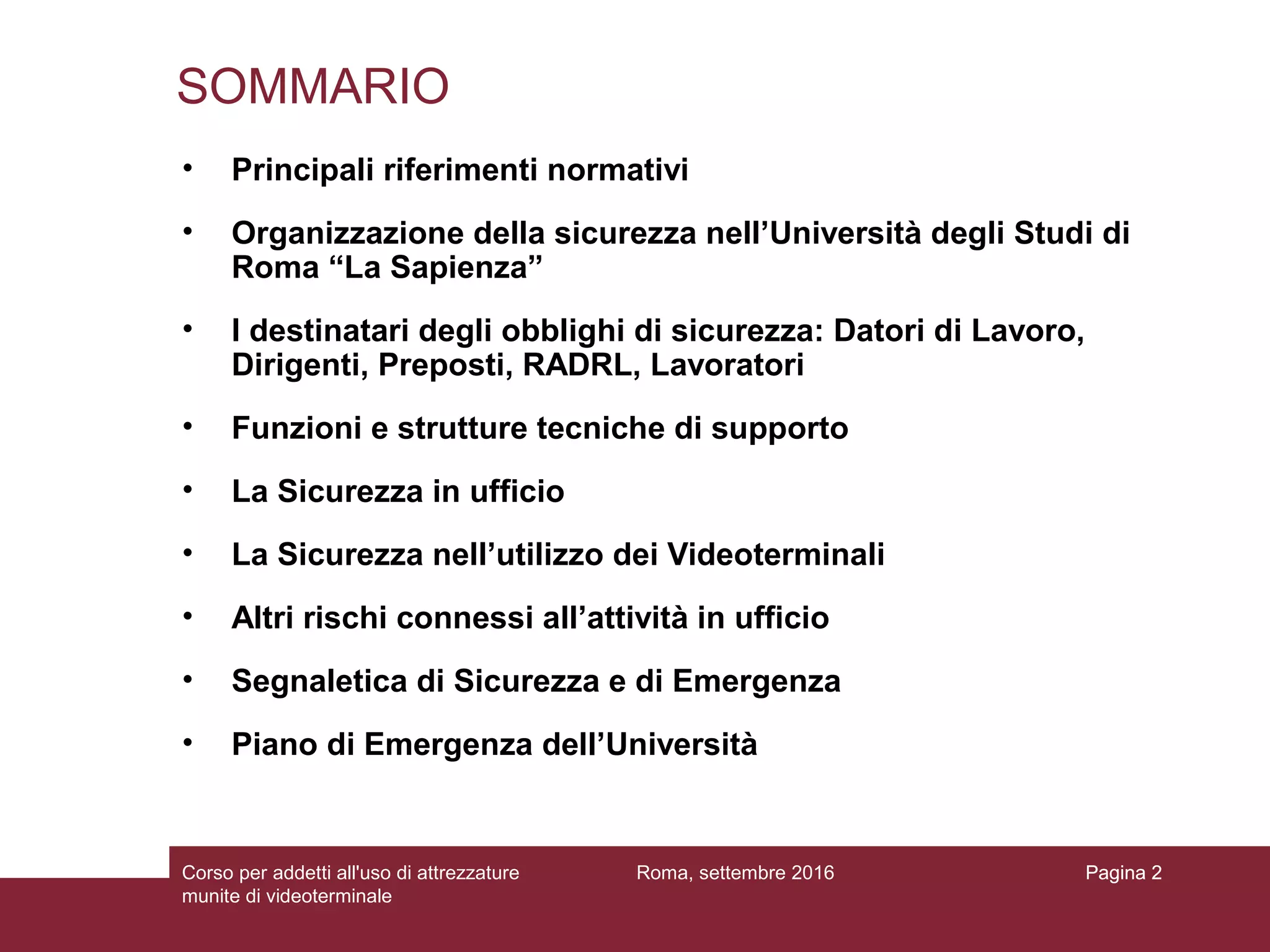 Formazione specifica vdt | PPT