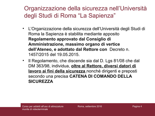 Formazione specifica vdt | PPT | Professional School | Postgraduate ...