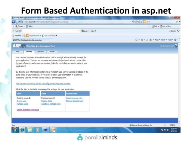 Formbased authentication in asp.net