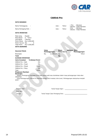 Form bisnis & spaj | PDF